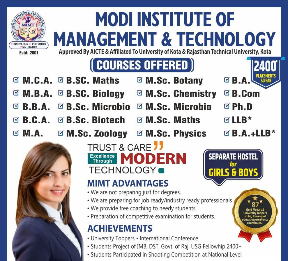 Modi Institute of Management & Technology